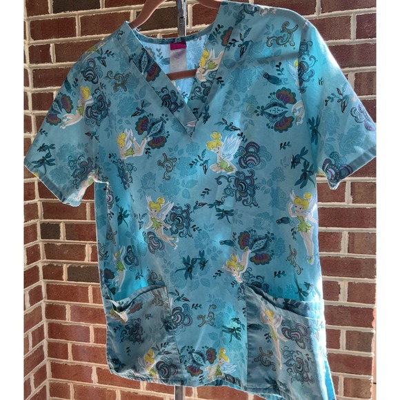 Disney | Tops | The Wonderful World Of Disney Light Blue Tinkerbell ...